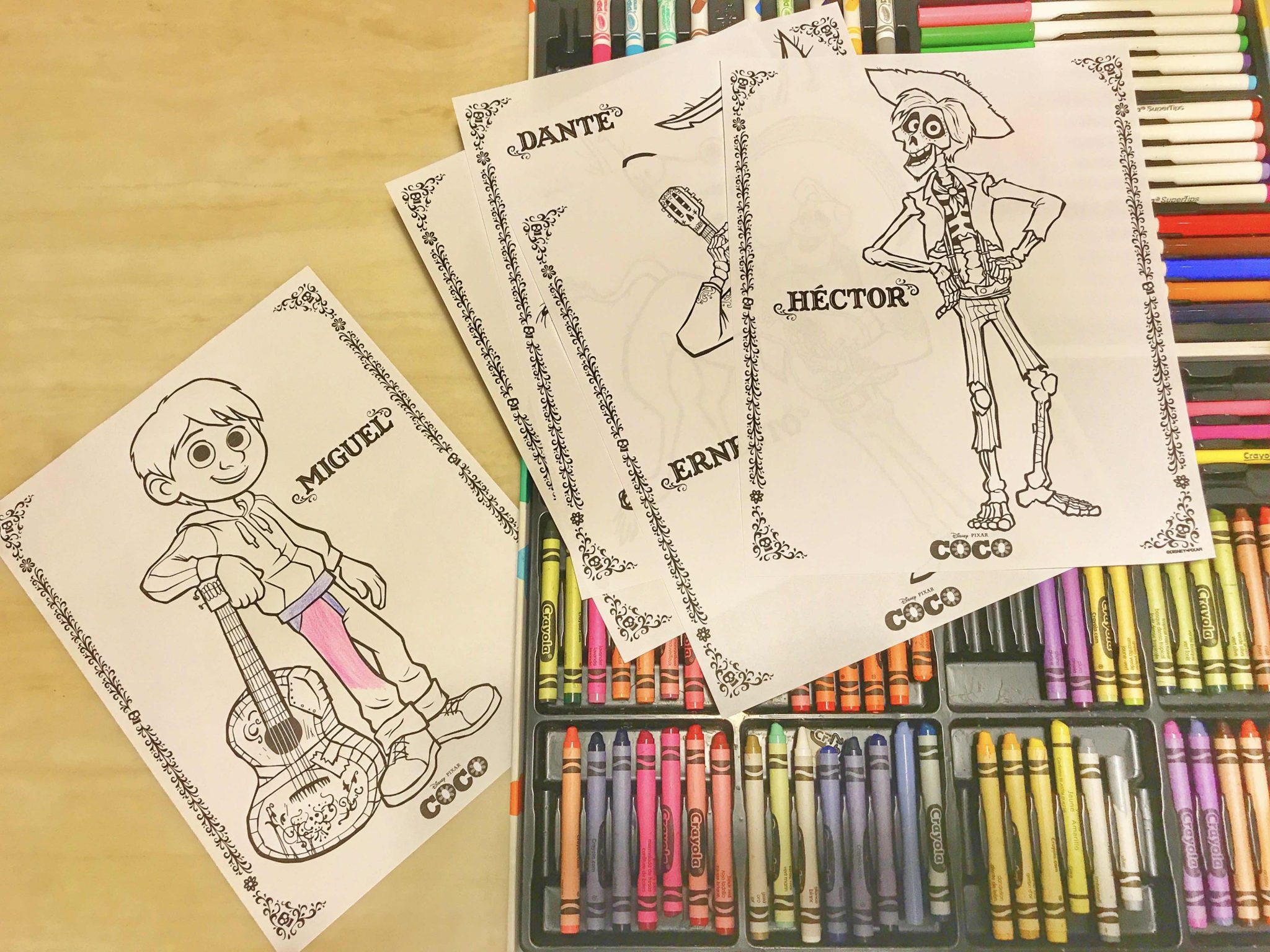 Disney's Coco Free Printable Download for Kids to Color • Christina All Day
