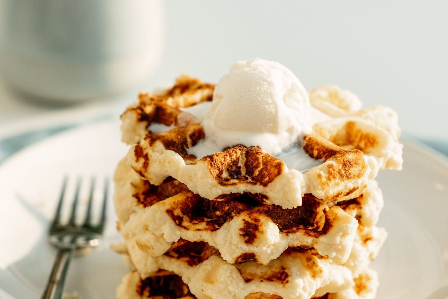 White "Wonder Bread" Keto Chaffle Recipe • Christina All Day