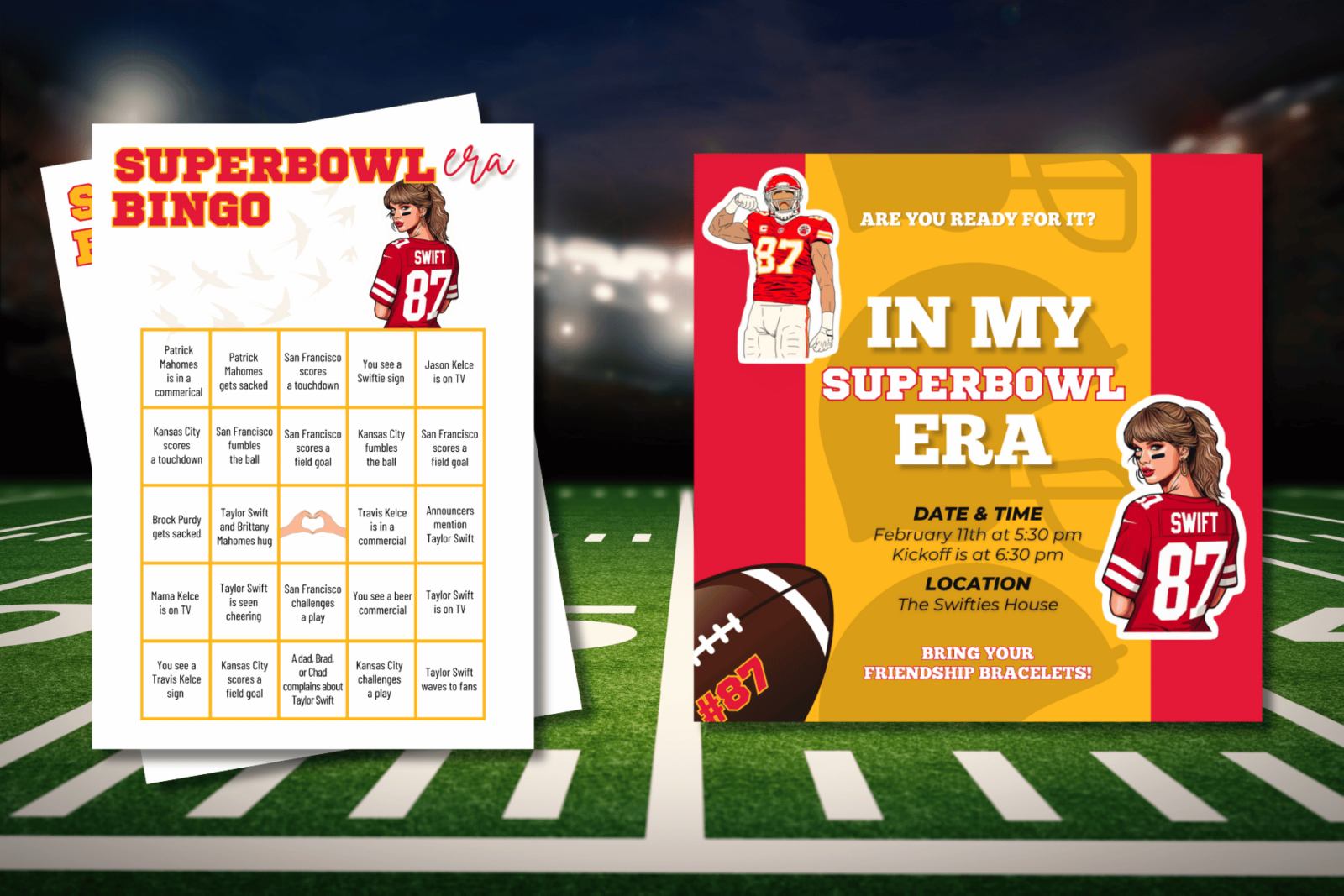 11 Ideas for Taylor Swift Theme Football Party • Christina All Day